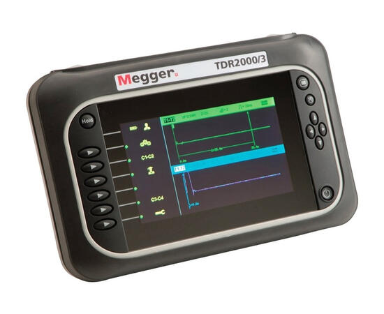 Megger TDR2000/3P 2-Kanals Kabelfeilsøk. 20km område m/sikrede ...