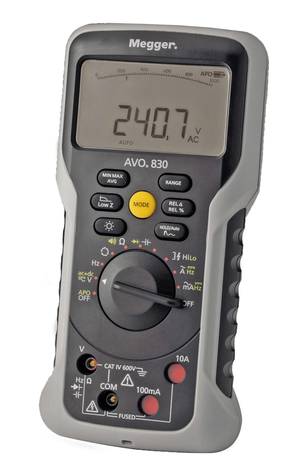 Megger AVO830 Digitalt TRMS Multimeter 600V AC/DC, 10A AC/DC - Tormatic AS