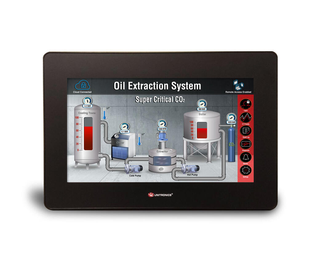 Unitronics Unistream US7-B5-RA28 7" HMI 7'' w.s.t.c., 14DI,2AI,2RTD/TC ...