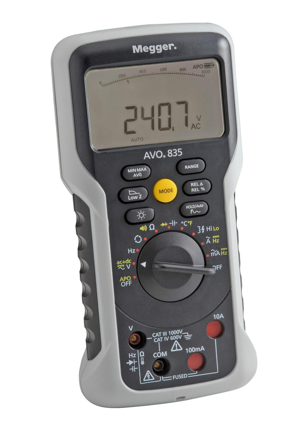 Megger AVO835 Digitalt TRMS Multimeter 1000V AC/DC, 10A AC/DC - Tormatic AS