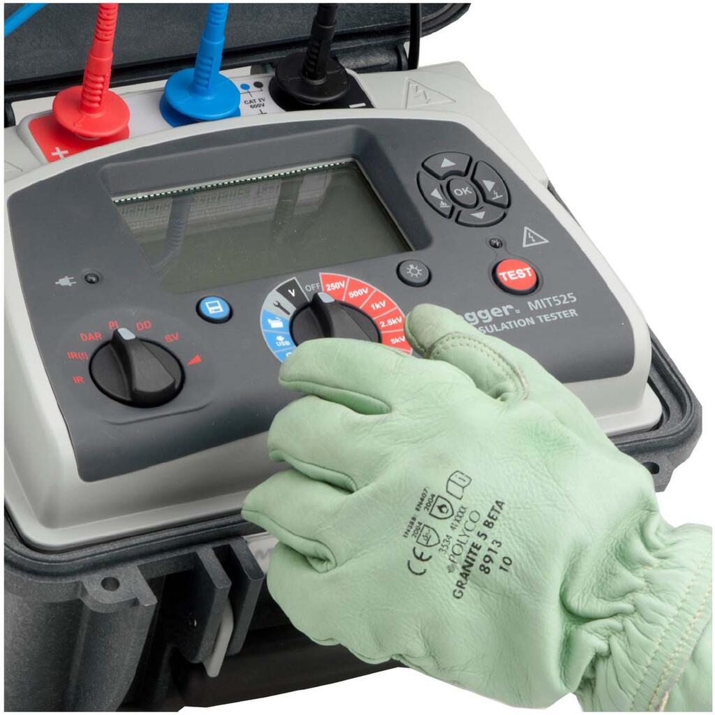 Megger MIT525 Isolasjonstester 100V-5kV, 3mA, m/lagringsfunksjon ...